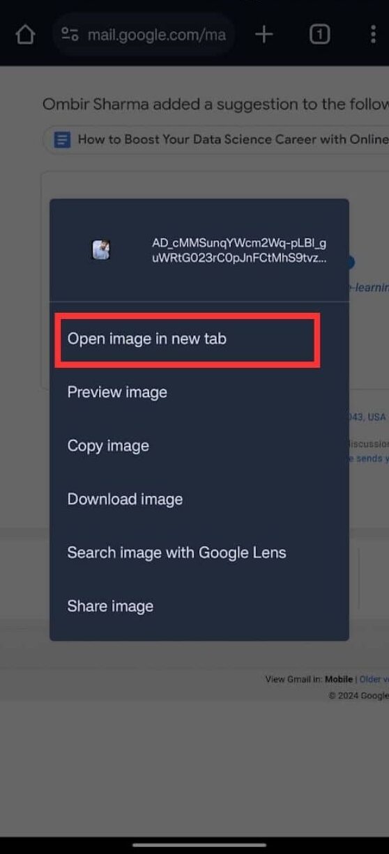 How to View and Download a Gmail Profile Picture in Full Size